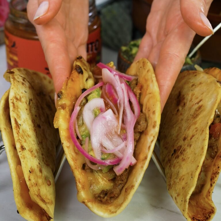 Easy Ground Beef Tacos - Shicocooks