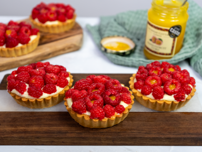 Passion Fruit Curd Raspberry Tarts - Shicocooks