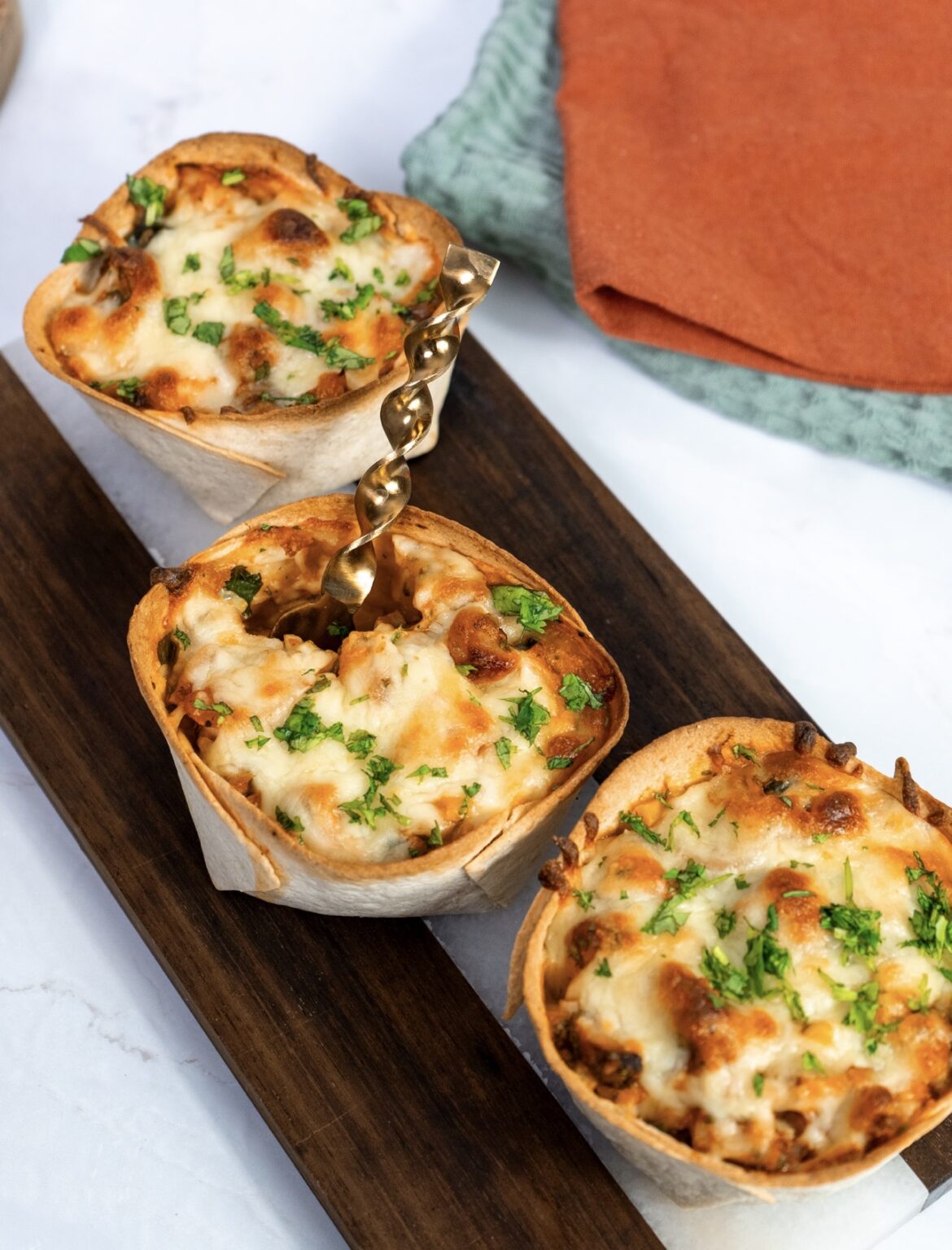 Tex-Mex Chicken Tortilla Cups - Shicocooks